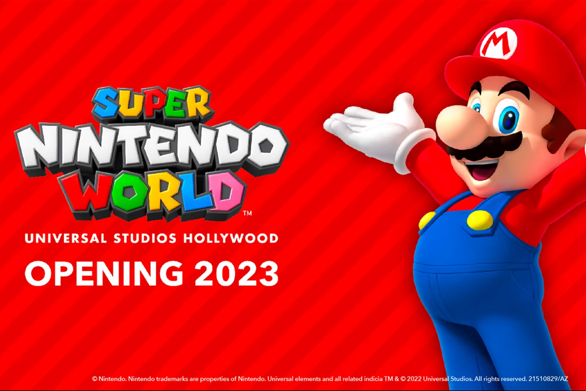¡Ya hay fecha para la inauguración del Super Nintendo World en California!